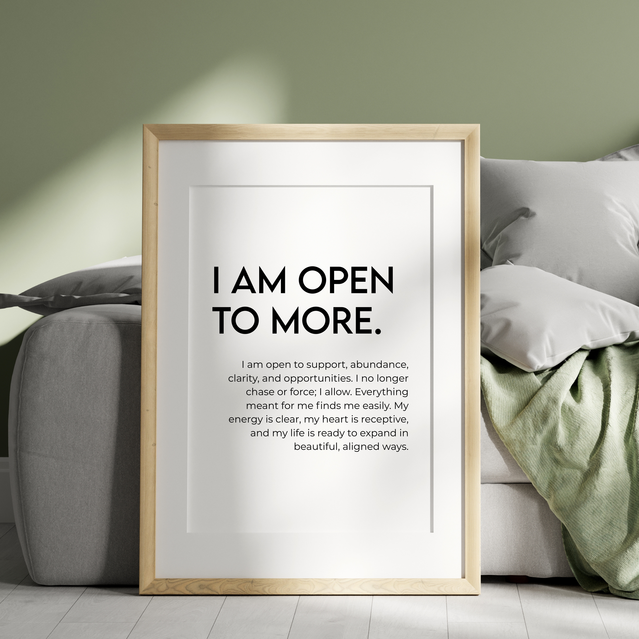 I Am Open to More Wall Art (Digital Download) – Commanding Life